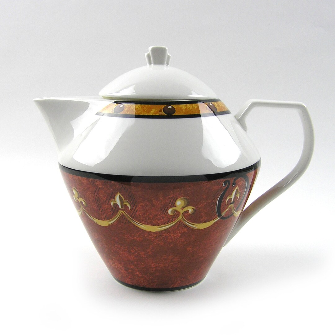 Teapot or Coffee Pot 1990s Sasaki Villa Di Fortuna Porcelain Teapot ...