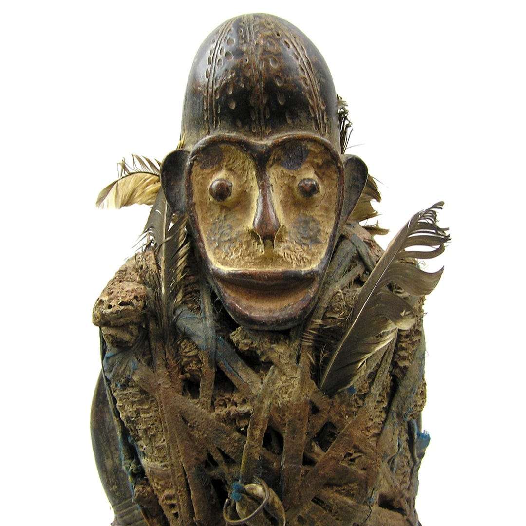 African Folk Art House God Tikar Clay Figure Cameroon - Etsy