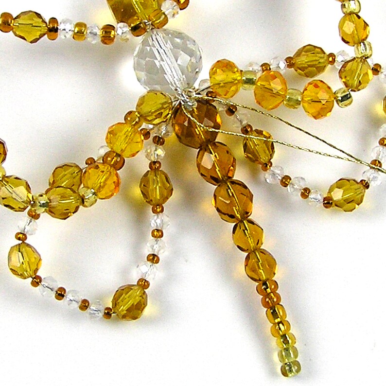 Butterfly Ornament Butterfly Christmas Ornament Crystal Bead | Etsy