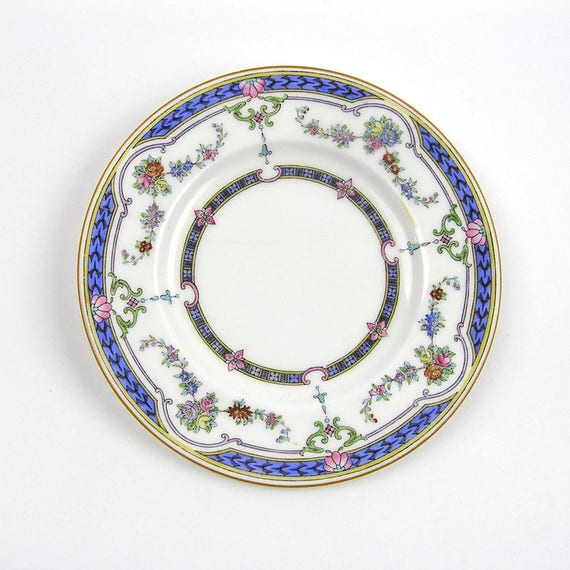 Vintage Minton Ripon Blue Bread and Butter Plate Pattern M | Etsy