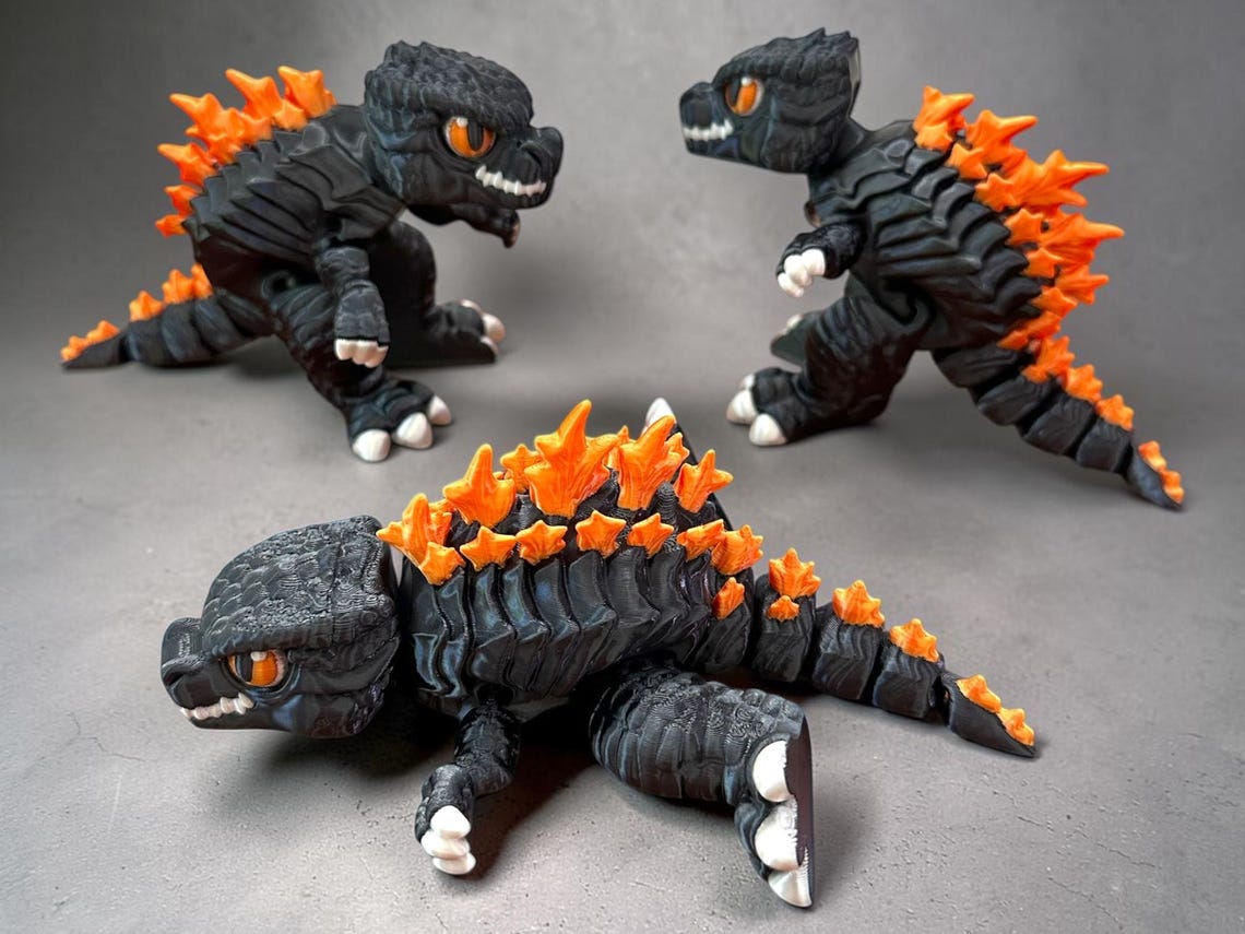 Toonz Factory Godzilla 3D Print - Etsy
