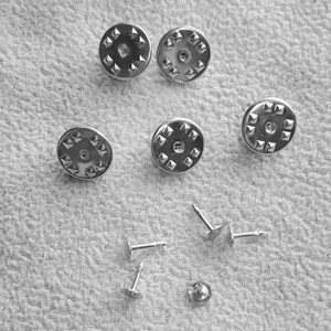 5 Tie Tack Pads With Clutch Backs - Tie Tac Blanks - Tie Tacks With ...