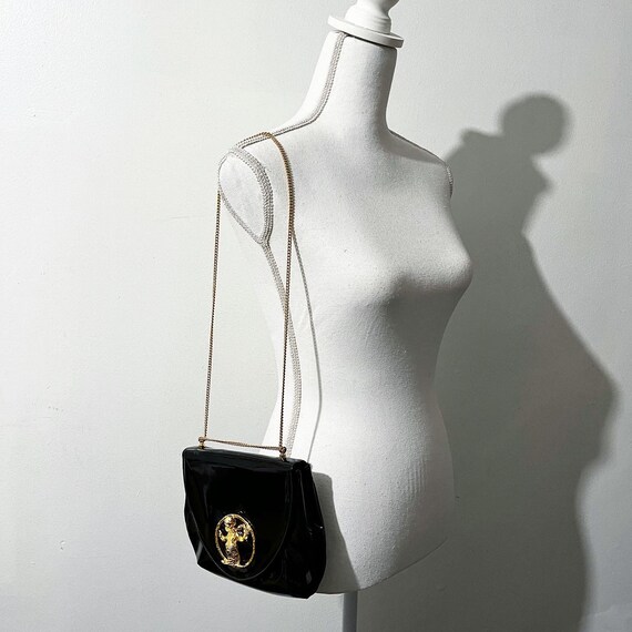 1960s clown purse Morris Moskowitz patent leather cha… - Gem