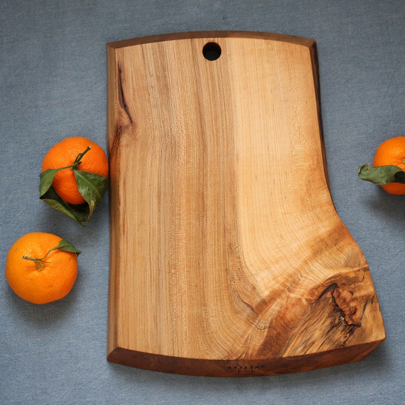 Natural Edge Maple ripple Cutting Board - Etsy