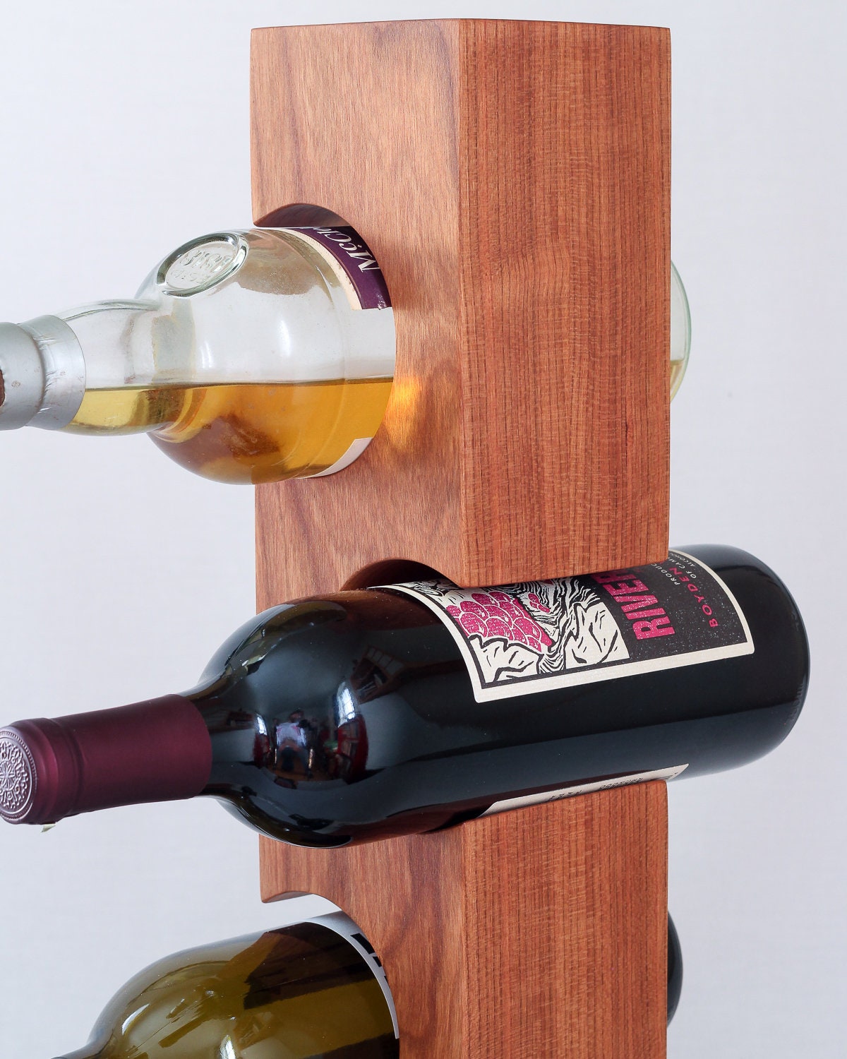 Custom Tabletop Wine Rack From Solid Cherry Wood Hard Wood - Etsy