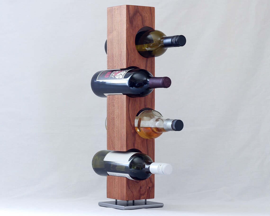 Custom Tabletop Wine Rack From Solid Cherry Wood Hard Wood - Etsy