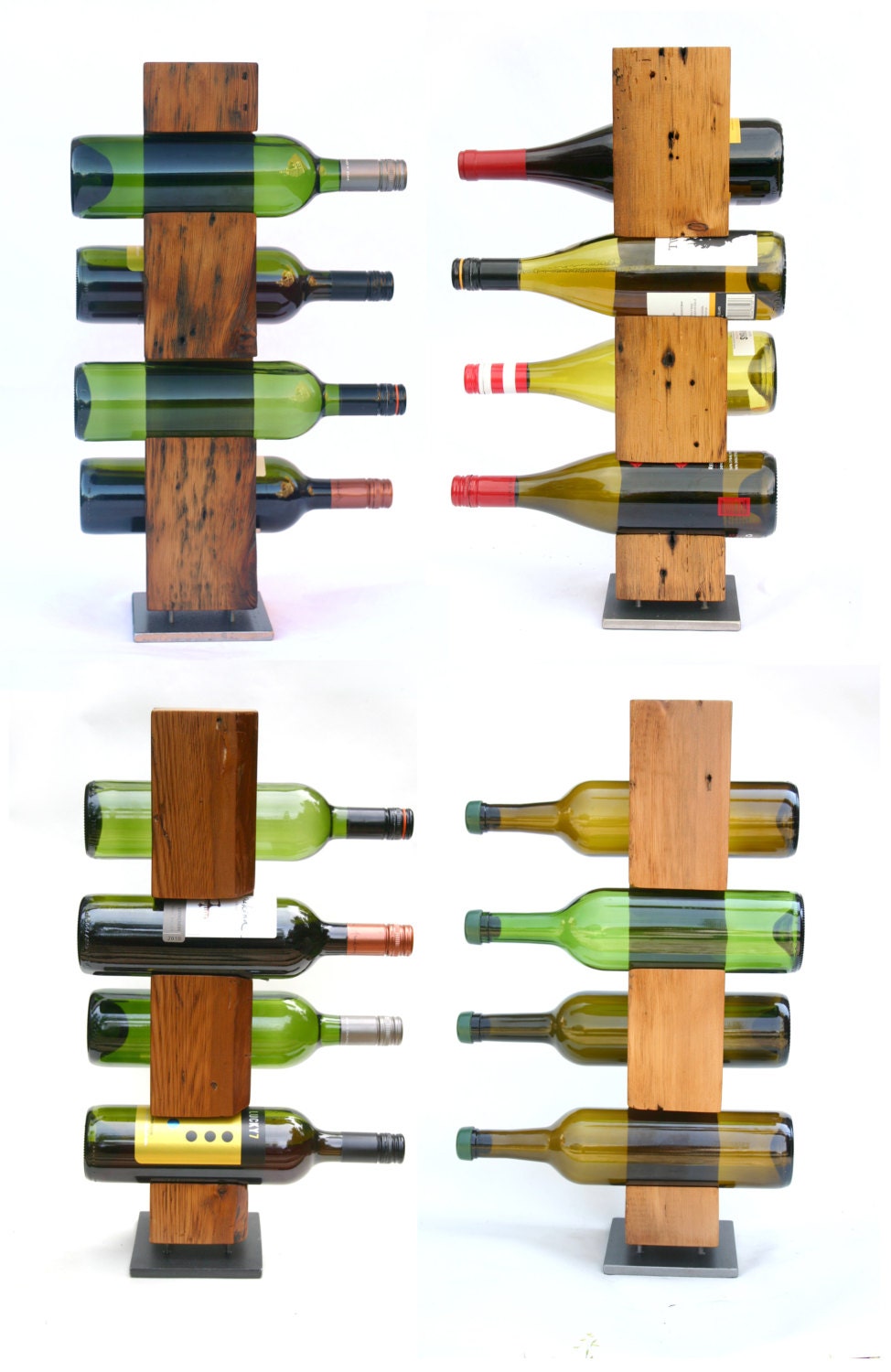 C.1800s Barn Wood Wine Rack, Made-to-order, "smooth" Light Barnwood ...