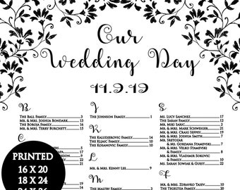 Vine Seating Chart - Etsy