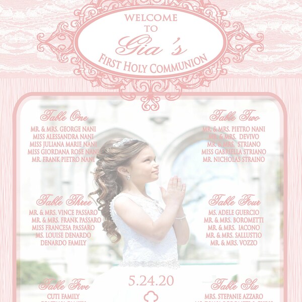 Seating Chart for Communion - Etsy