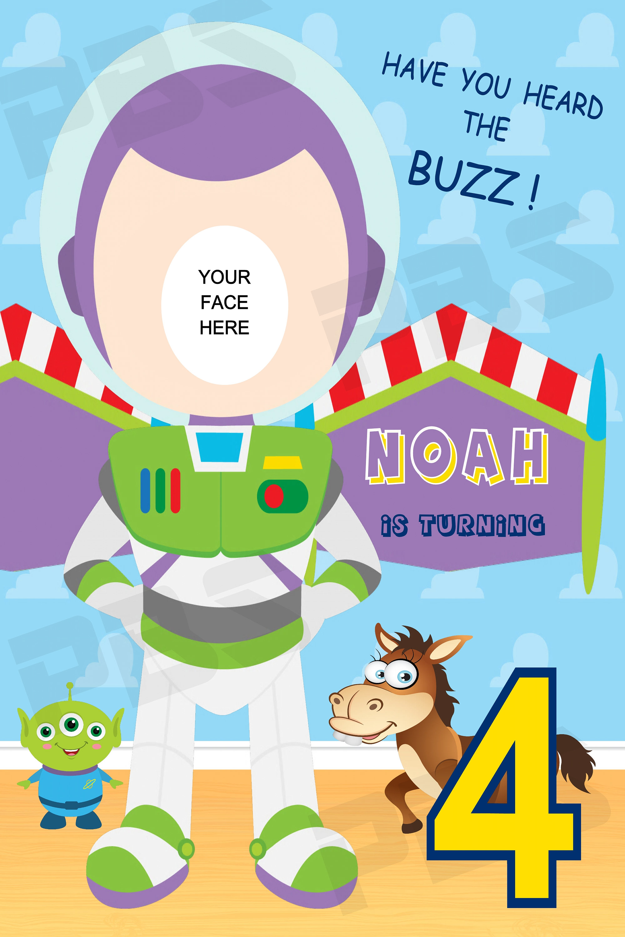 Toy Story Buzz Light Year PRINTED Lifesize Cut Out Toy Story | Etsy