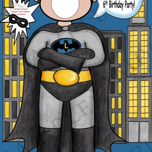 Superhero /batgirl Birthday Decoration/ Batgirl Photo Prop Print/ Bat ...