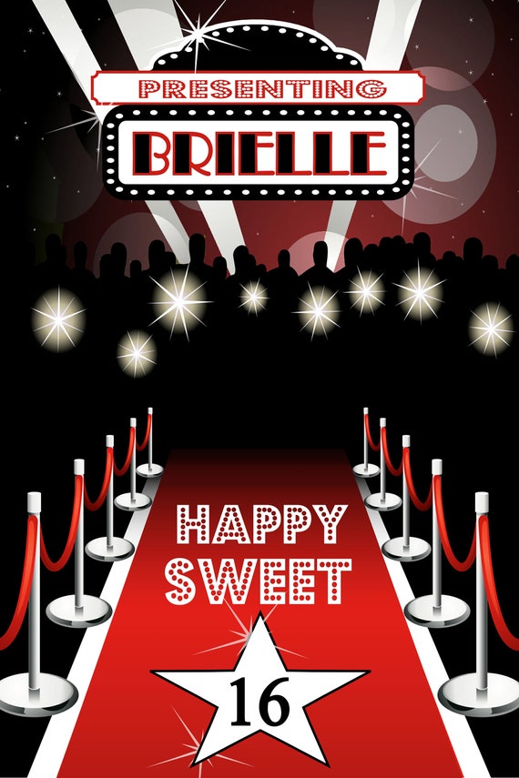 Red Carpet Poster Background