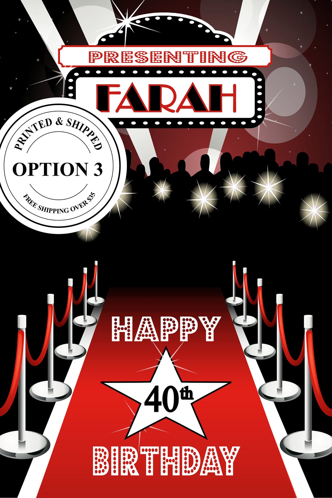 Red Carpet Hollywood Party Posterprinted Hollywood Movie - Etsy