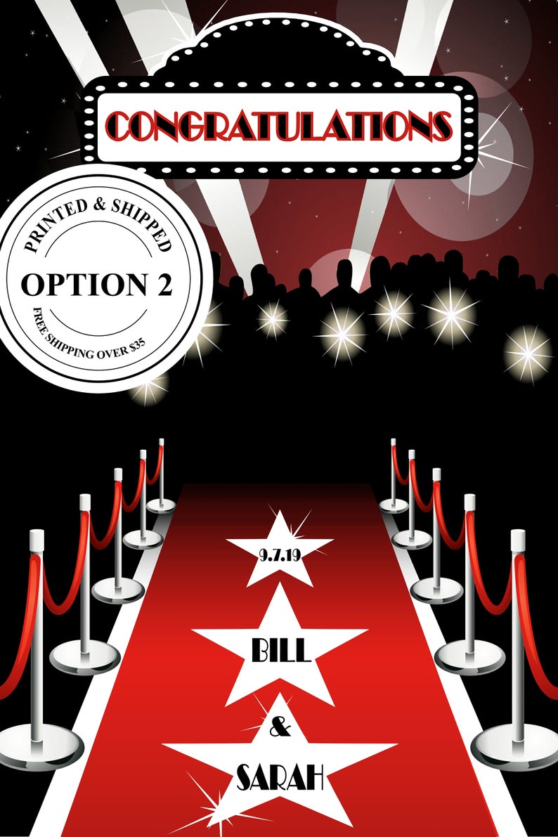 Red Carpet Hollywood Party Posterprinted Hollywood Movie - Etsy