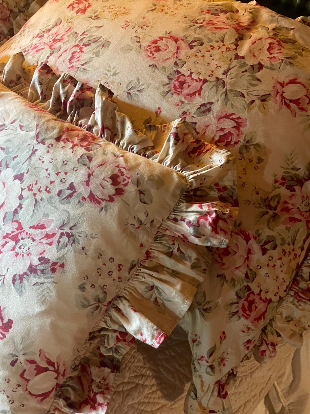 Shabby Chic Ruffled Sham - Etsy