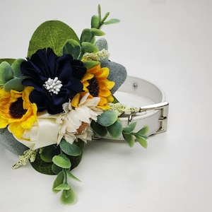 Sunflower Wedding Collar Flower Dog Collar Sunflower Bridesmaid ...