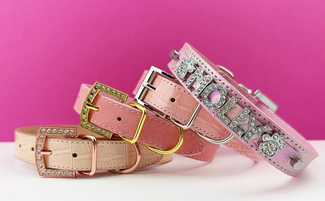 The Pinkies | Personalized Pet Collar | XXS-XXL | Personalized Dog ...