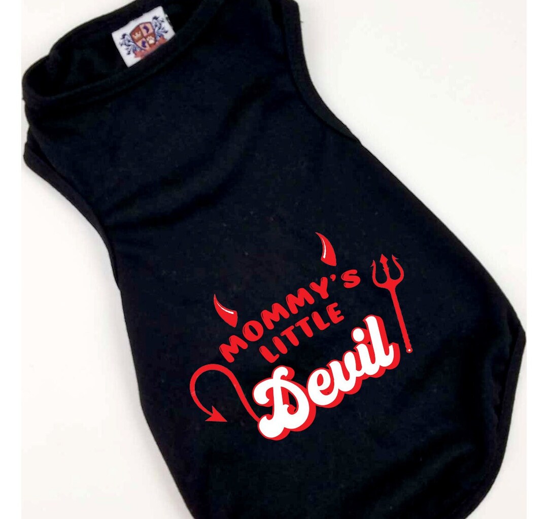 Mommy's Little Devil Dog Shirt | Dog Halloween Costume | XS-5XL ...
