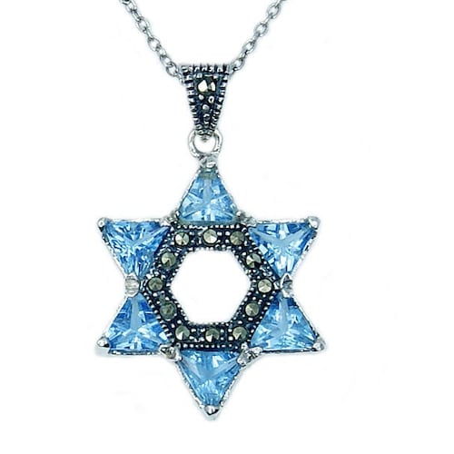 Butterfly Star of David Necklace Jewish Star Necklace - Etsy