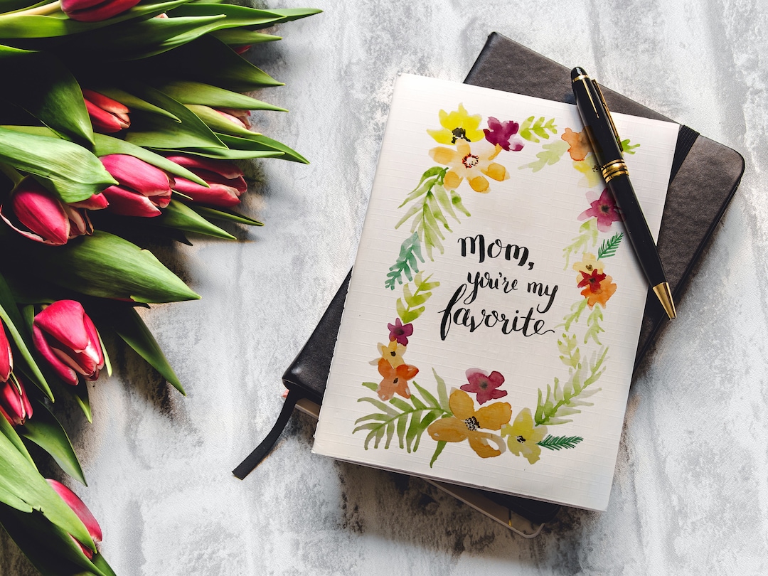 Mom You're My Favorite | Instant Download | Hand-painted Mothers' Day ...