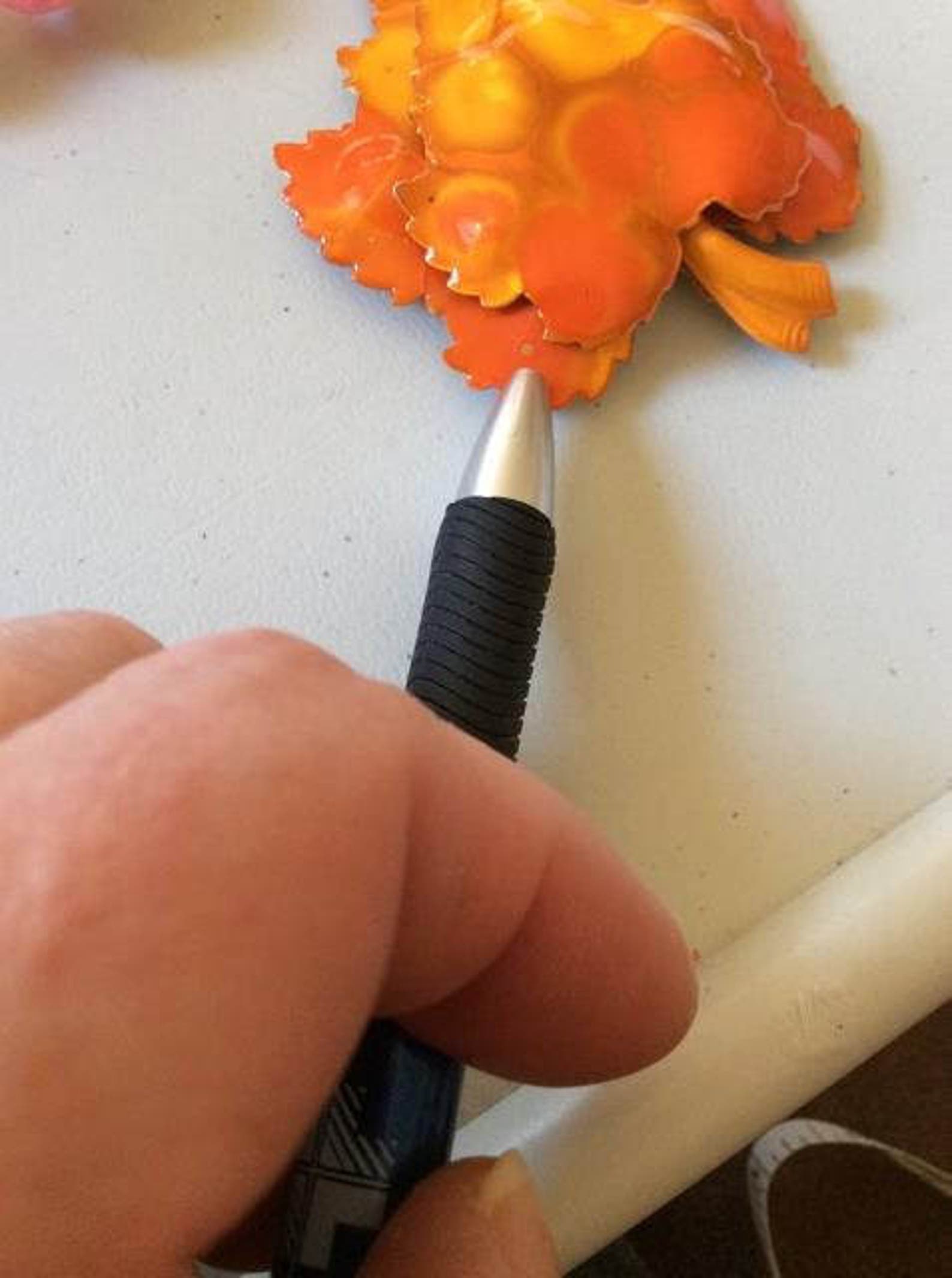 Vintage 1950s 1960s Brooch Pin Autumn Fall Leaf Oranges Signed - Etsy