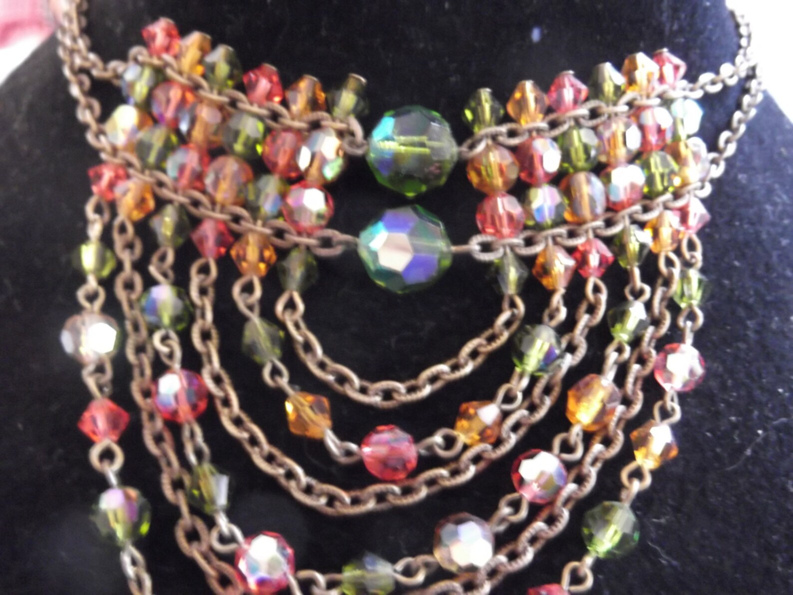 Vintage 1990s Necklace Choker Adjustable Deadstock Sweet Romance ...