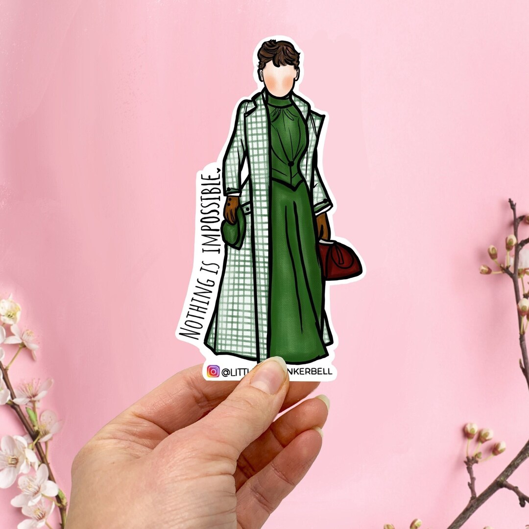 Nellie Bly Vinyl Sticker – Inspirational Female Journalist Decal ...