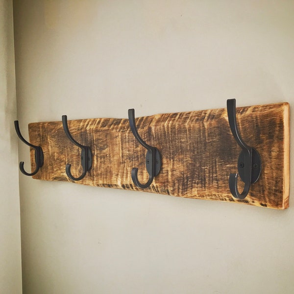 Live Edge Coat Rack - Etsy