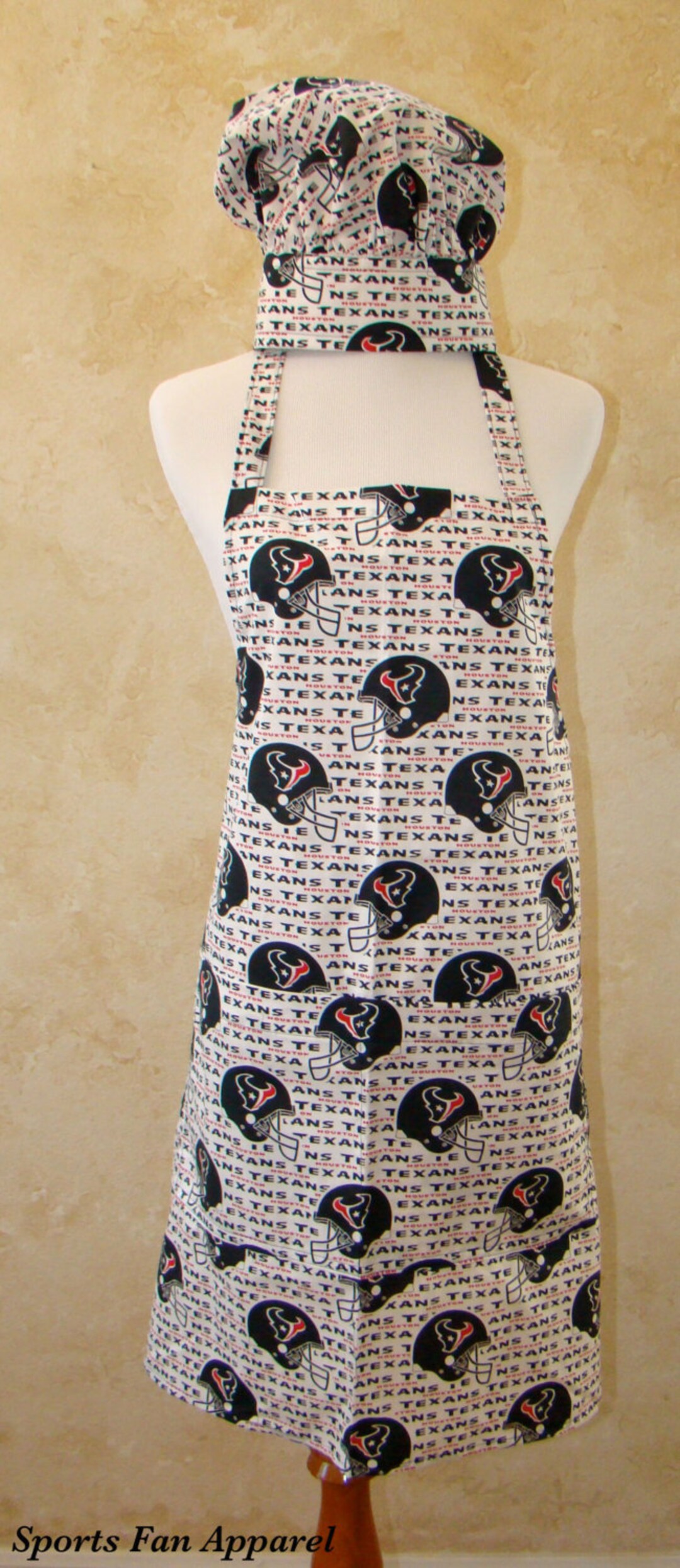 Houston Texans Apron Set: Handmade Football Chef Hat, BBQ Apron Gift - Etsy