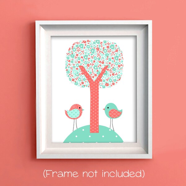 Coral and Mint Green - Etsy