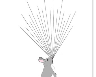 Bunny thumbprint | Etsy