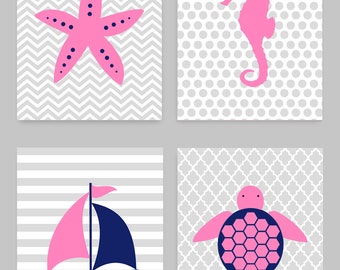 Pink nautical | Etsy