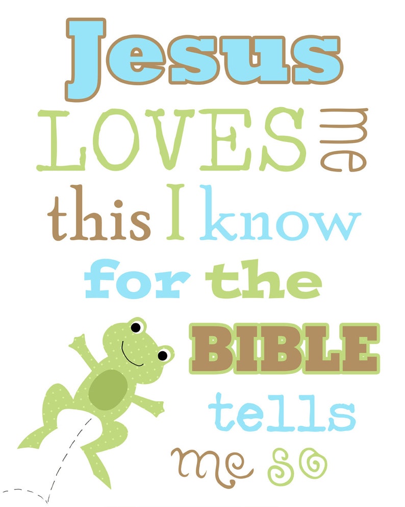 Frog and Turtle Nursery Decor With Scripture Bible Verse Art | Etsy