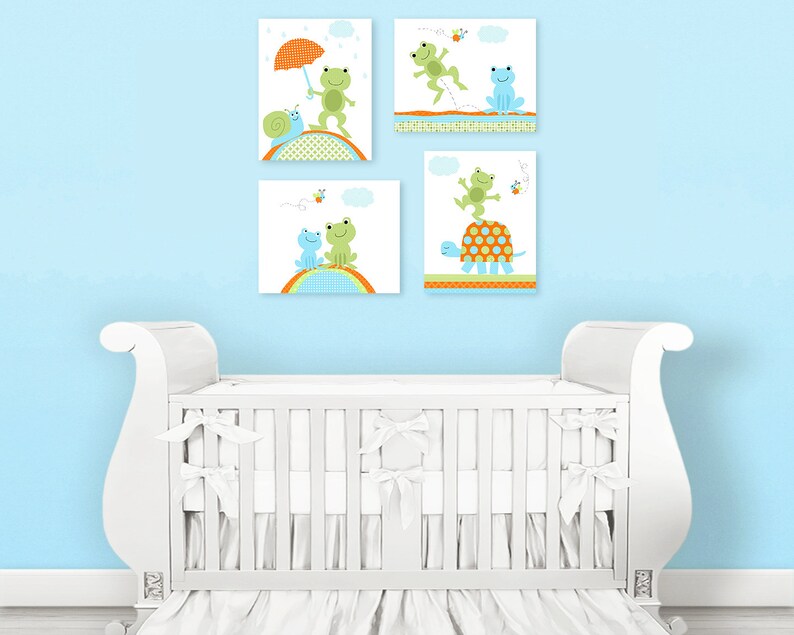 Frog Nursery Decor Frog Boy Decor Baby Boy Nursery Boy Wall - Etsy