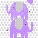 Elephant Nursery Art Grey and Purple Baby Girl Room Decor - Etsy