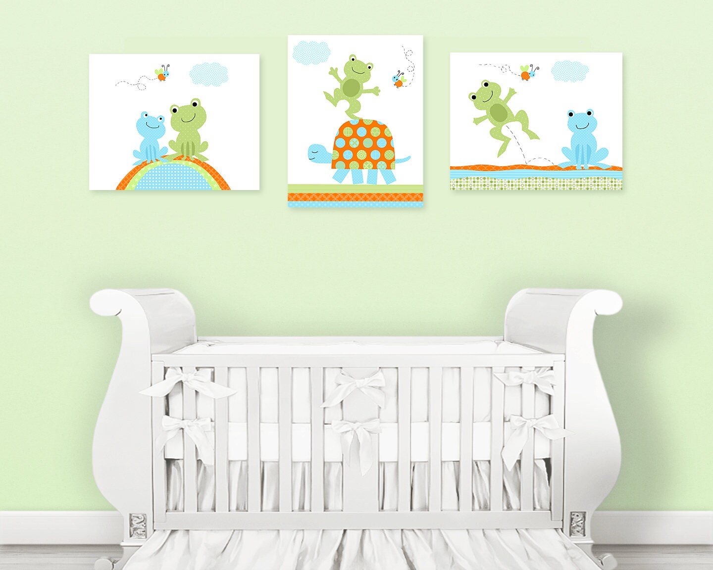 Frog Nursery Art Baby Boy Nursery Boy Wall Art Frog Nursery | Etsy