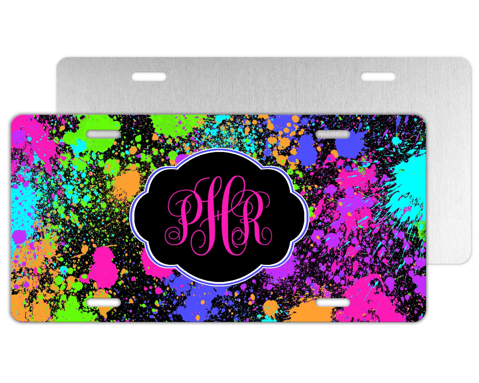 Paint Splatter License Plate Personalized Novelty Plate - Etsy