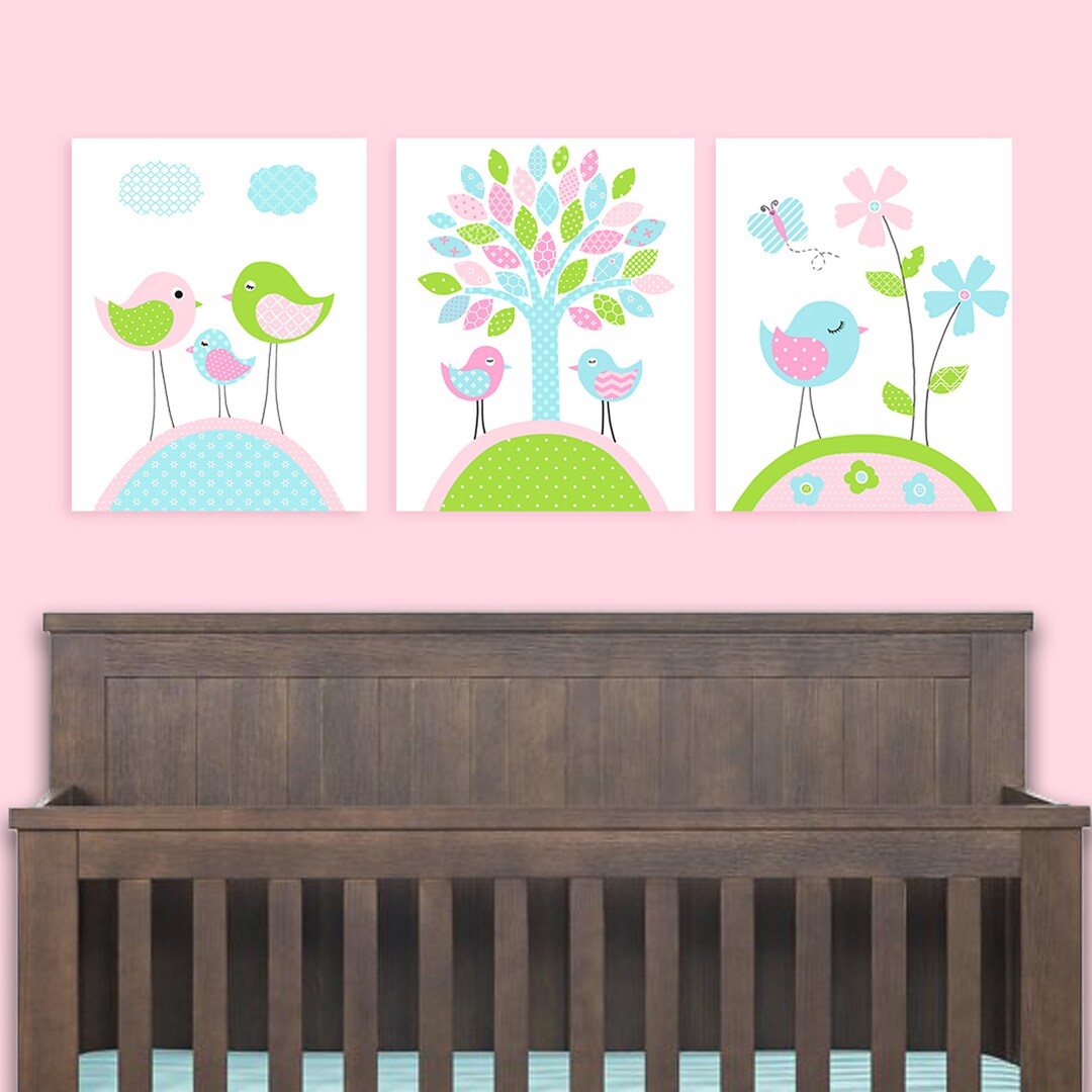 Bird Nursery Decor Nursery Art Prints Baby Girl Decor Girl Wall Art bird-nursery-decor-nursery-art-prints-baby-girl-decor-girl-wall-art