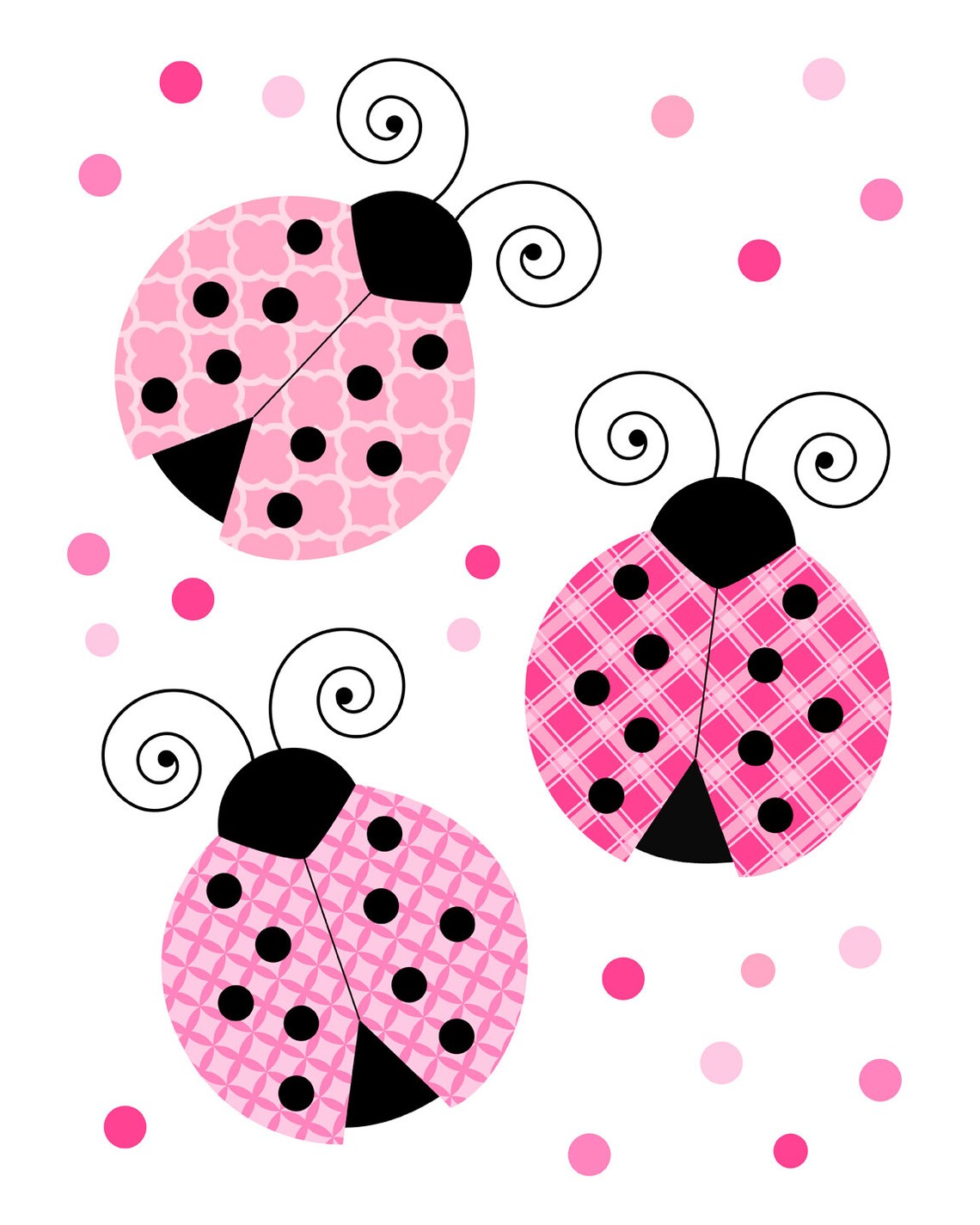 Ladybug Baby Decor Ladybug Nursery Baby Girl Prints Pink | Etsy