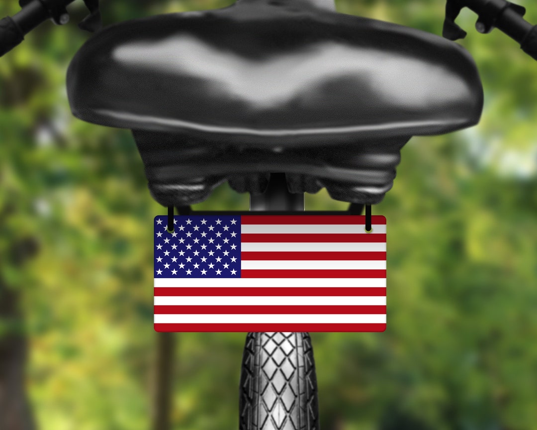 American Flag Mini License Plate, Patriotic Bike Plate, Kids Bike Plate ...