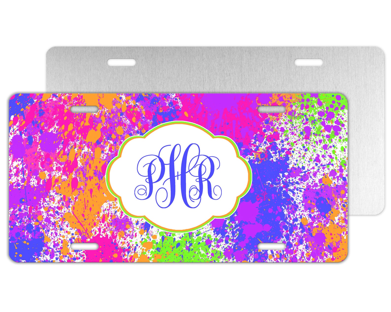 Paint Splatter License Plate Personalized Novelty Plate - Etsy
