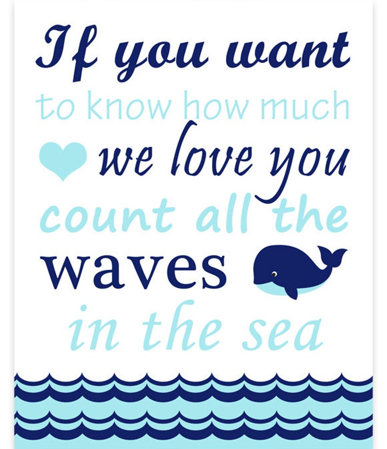 If You Want to Know Count All the Waves in the Sea Nautical - Etsy