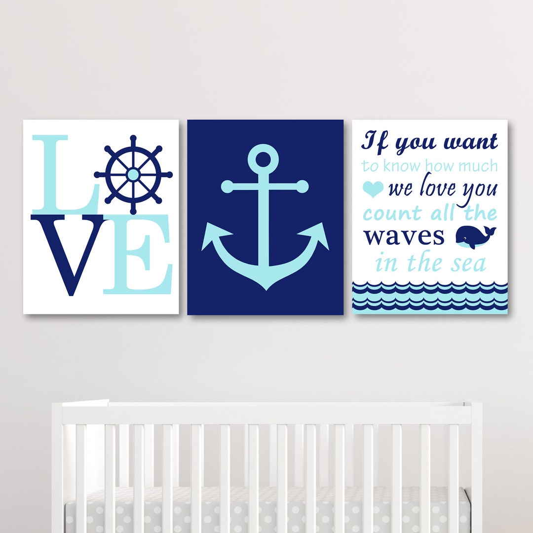 Boy Nautical Decor Nautical Love Print, Boy Ocean Decor, If You Want to ...