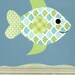 Ocean Nursery Decor Fish Nursery Blue and Green Nursery - Etsy