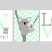 Koala Nursery Decor Set of 3 Prints Koala Boy Decor Boy - Etsy