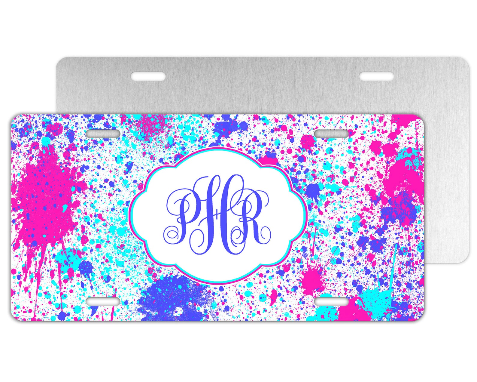 Paint Splatter License Plate Personalized Novelty Plate - Etsy