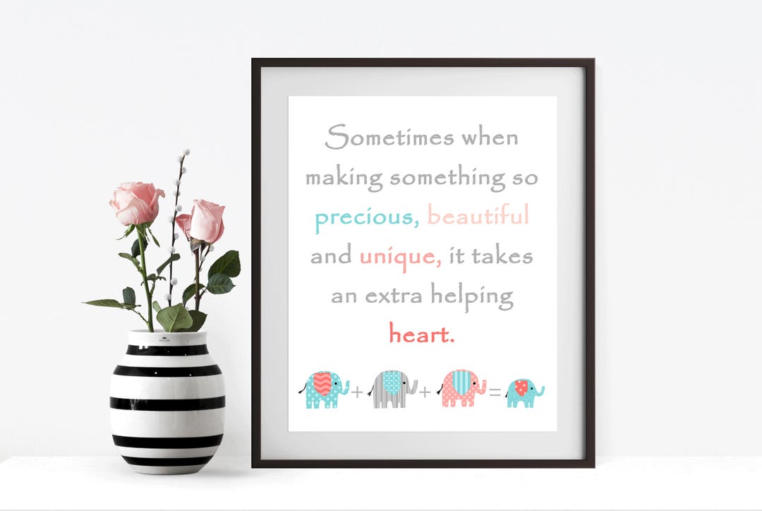 Surrogate Mother Poem Art Print: Egg Donation Nursery Decor - Etsy