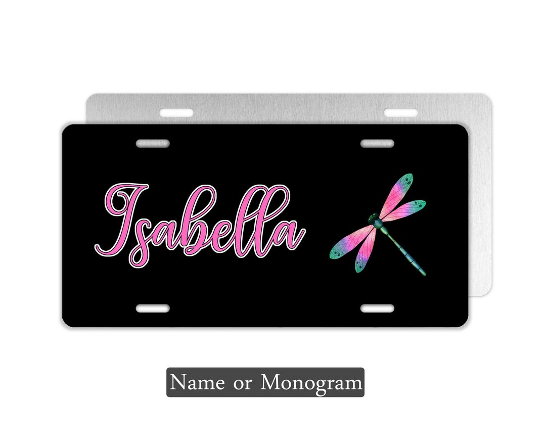 Personalized Dragonfly License Plate: Custom Car Tag, USA Made - Etsy