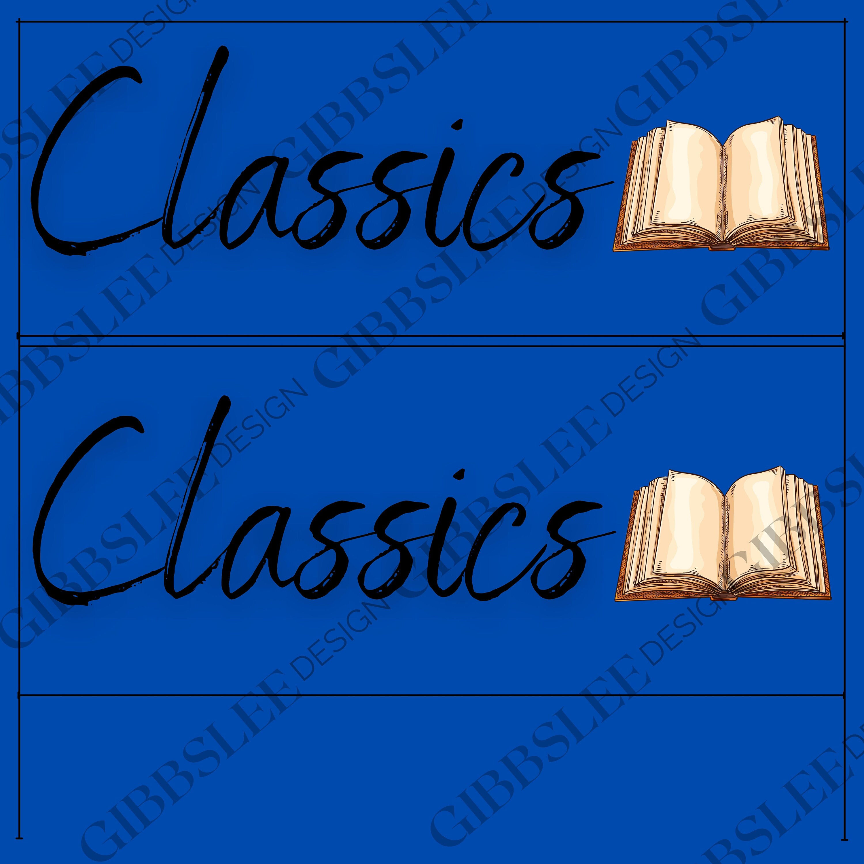Classics Genre Poster for Library, Classroom, Homeschool, Home - Etsy
