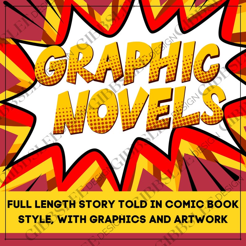 Graphic Novel Genre Poster for Library, Classroom, Homeschool, Home - Etsy
